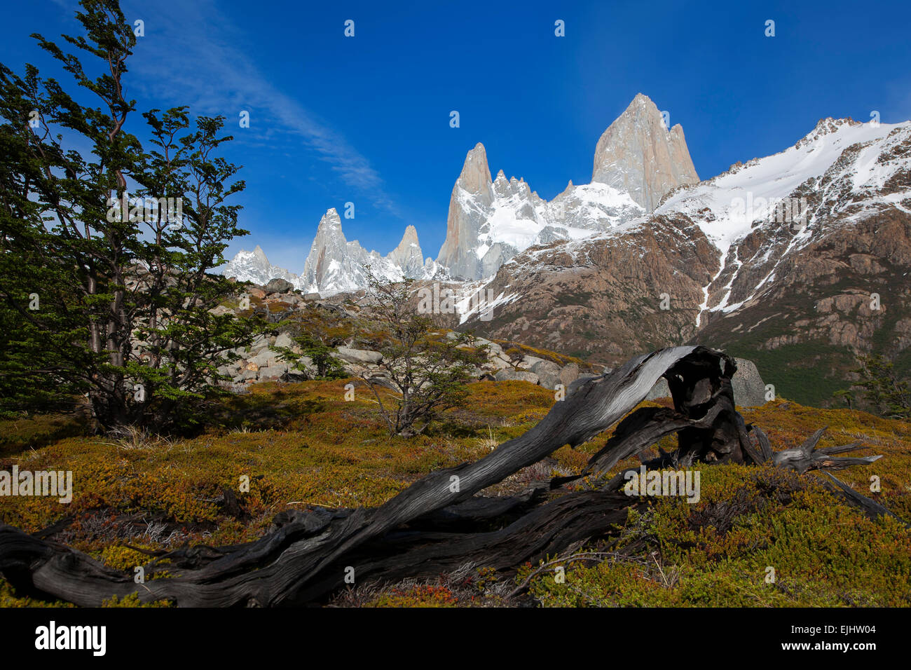 Mount Fitz Roy massif. Los Glaciares National Park. Patagonia ...
