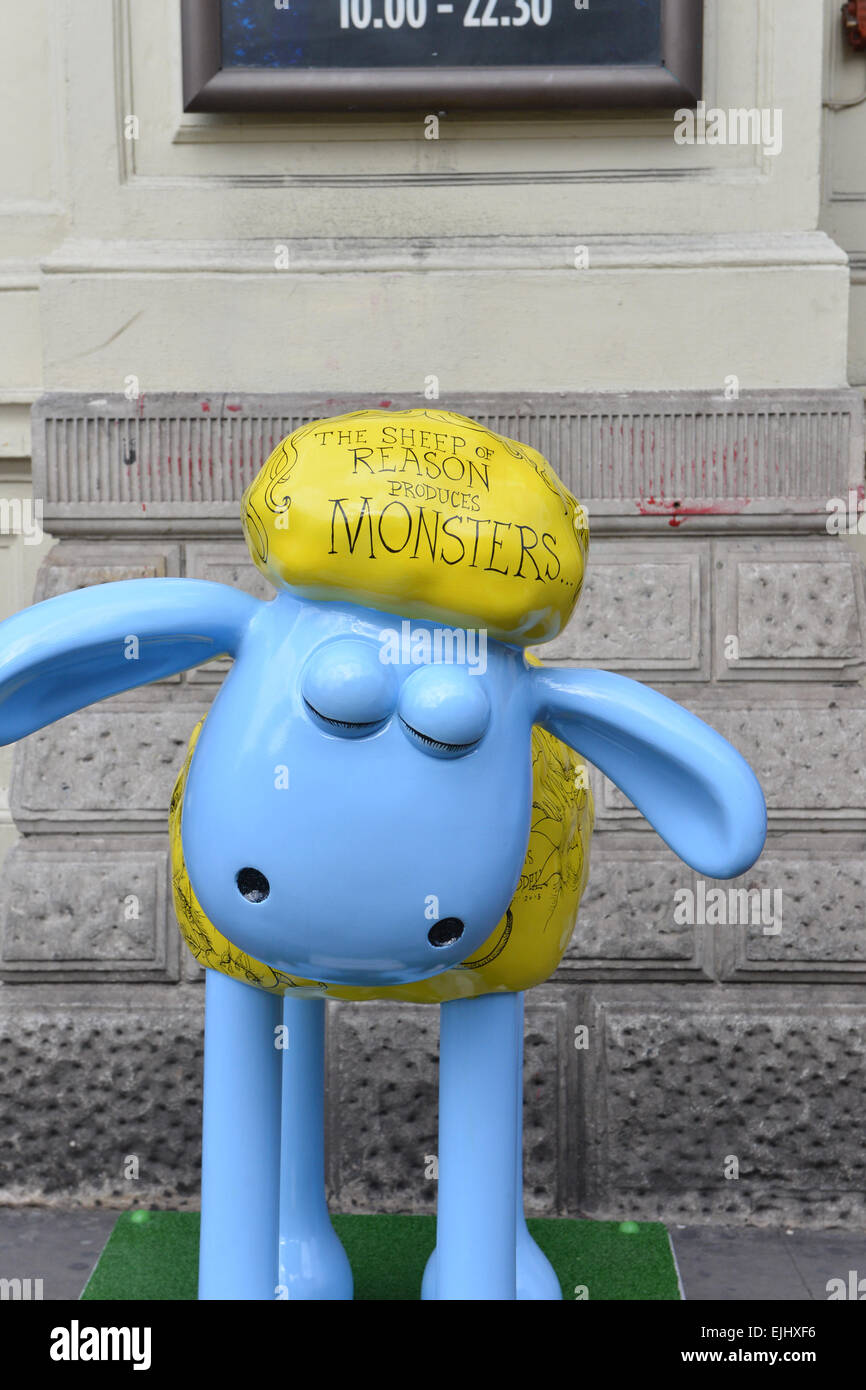 Piccadilly Circus, London, UK. 27th March 2015. Monsters designed by ...
