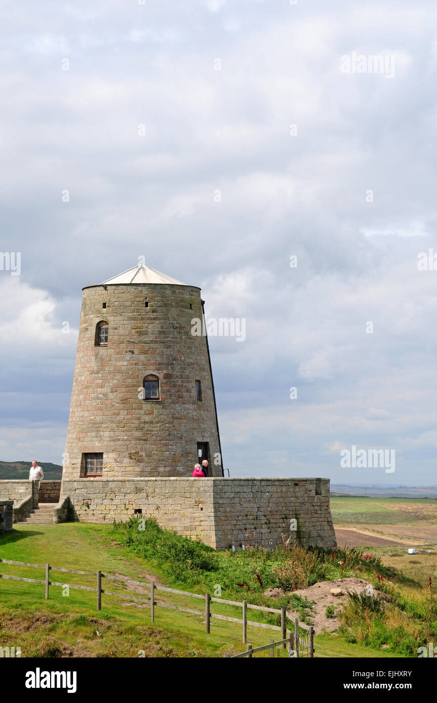 The windmill at Bamburgh Castle Stock Photo - Alamy