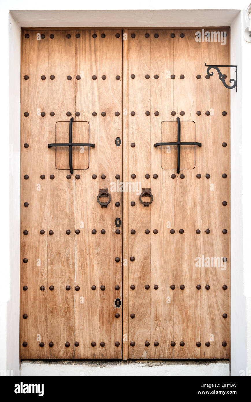 Ancient wooden door Stock Photo - Alamy