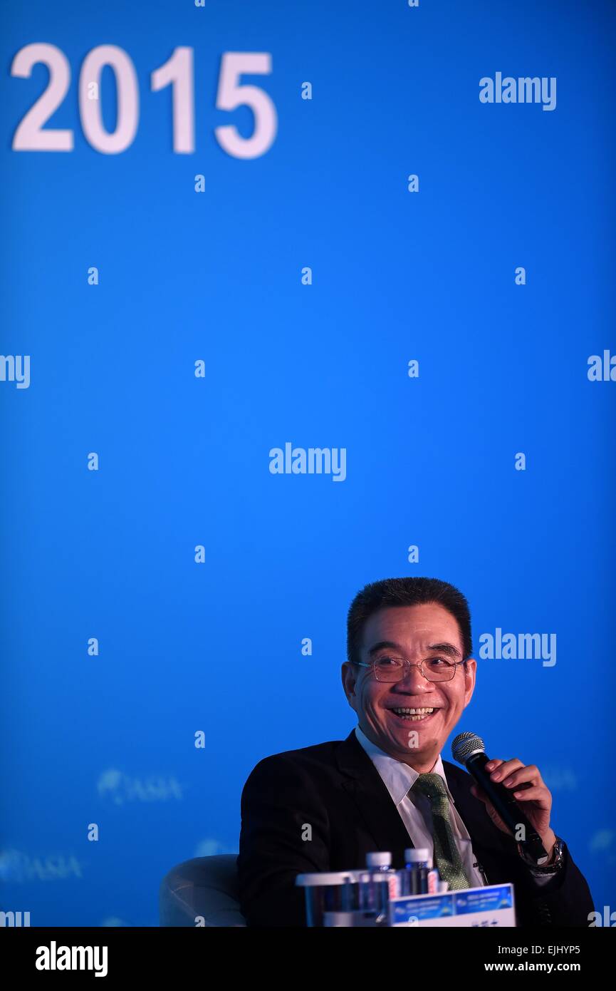 Boao, China's Hainan Province. 27th Mar, 2015. Justin Lin Yifu ...