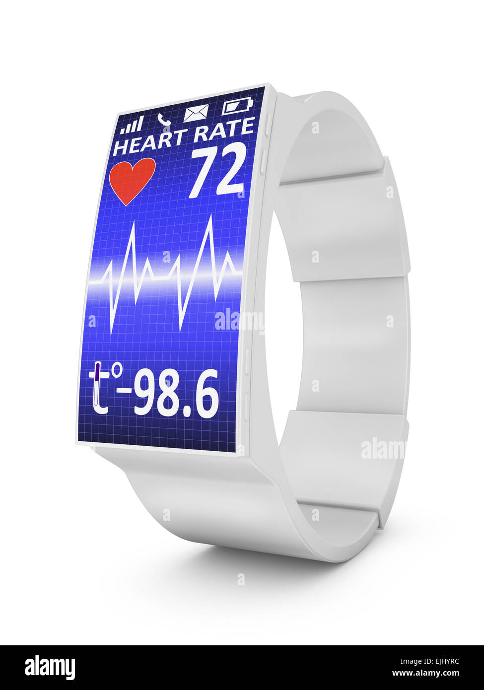 smart watches which display pulse and temperature Stock Photo - Alamy