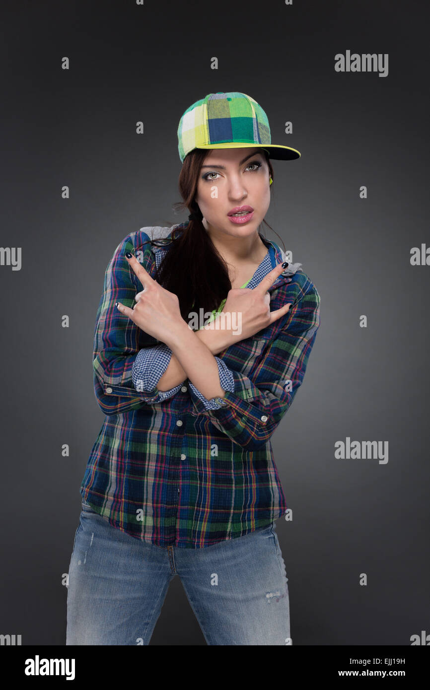 Portrait of street dancer Stock Photo - Alamy