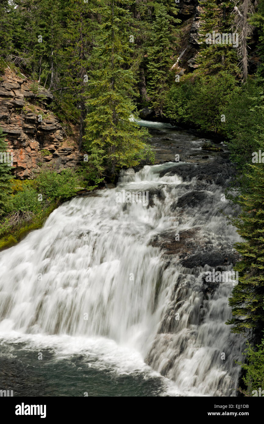 OR01777-00...OREGON - Upper section of Double Falls on North Fork ...