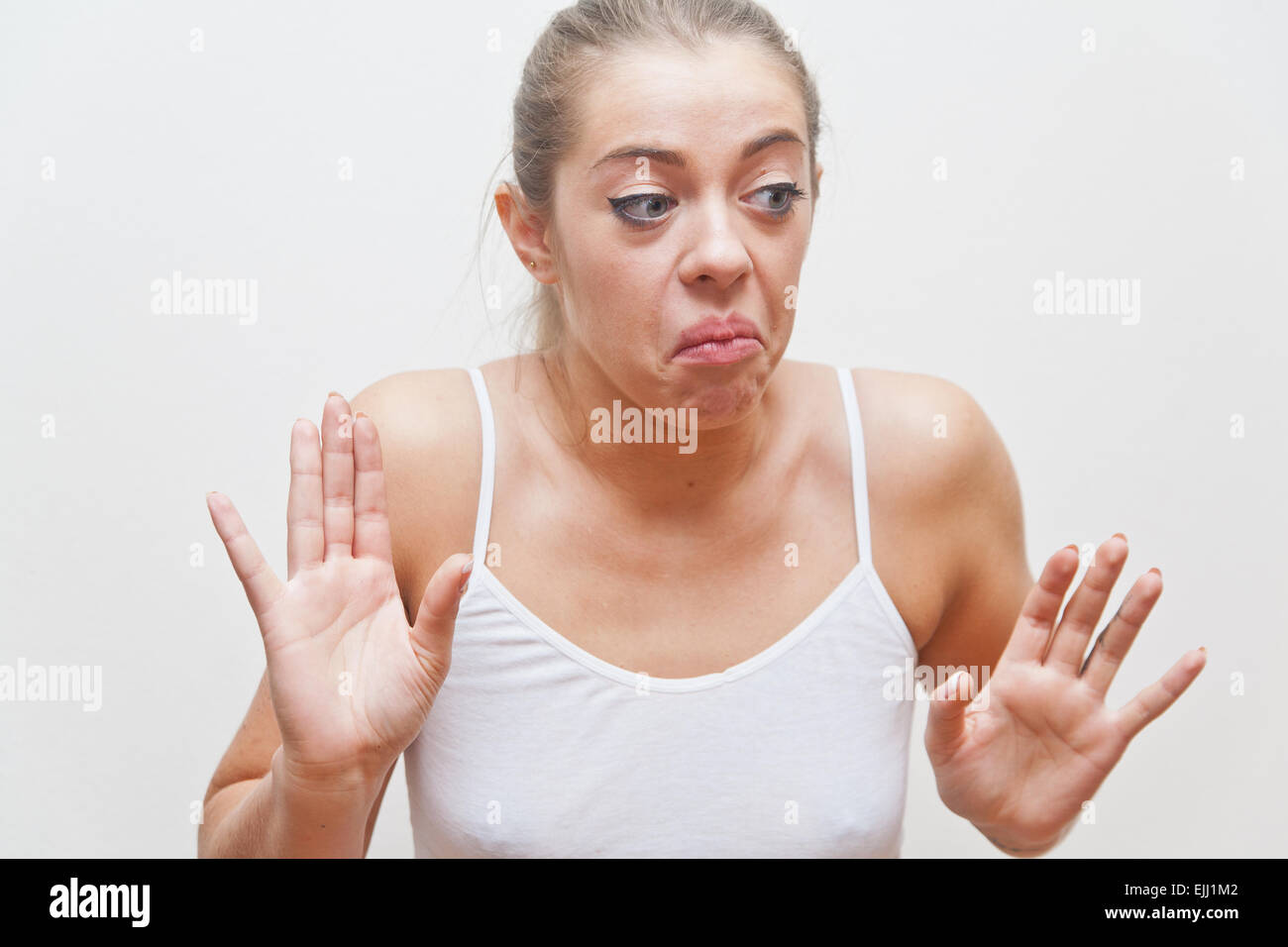 this girl makes the italian gesture that means I don't know nothing, I ...