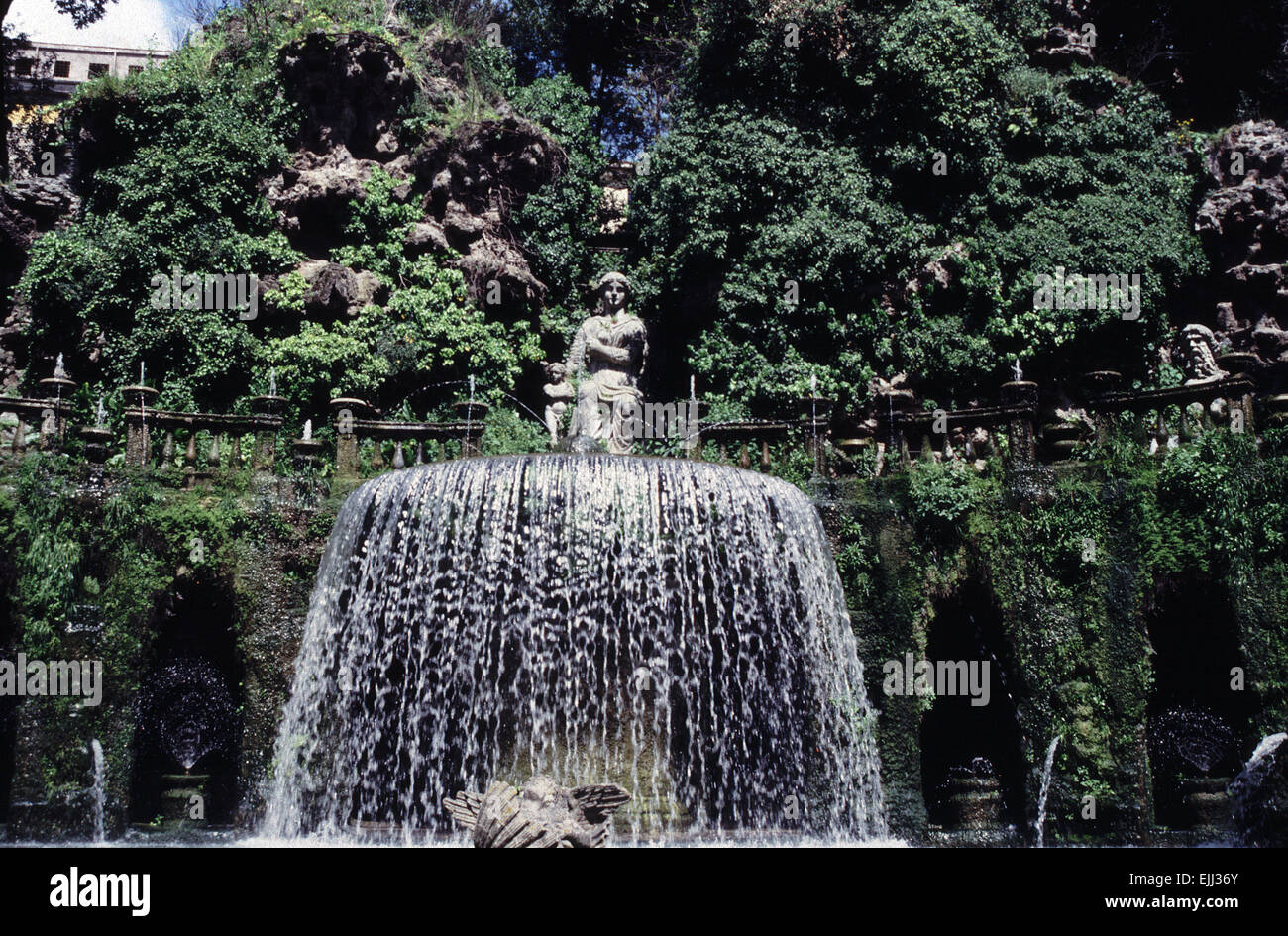 Tivoli fountains in Italy in the 80s Stock Photo - Alamy