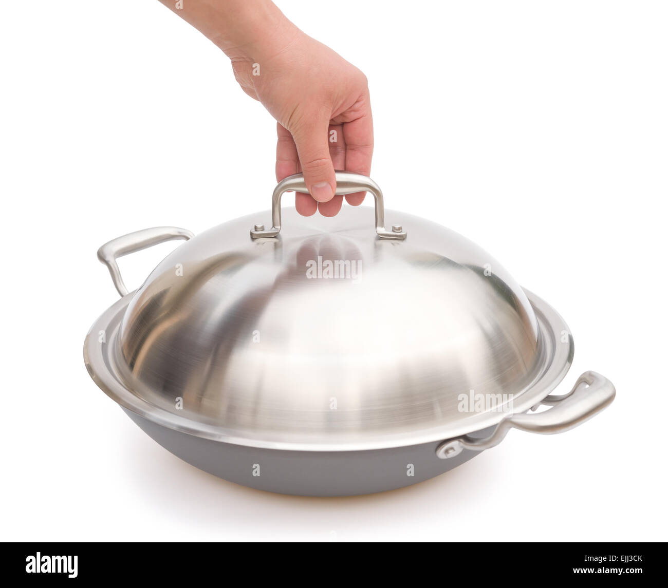 Hand lifting a lid of pan hi-res stock photography and images - Alamy