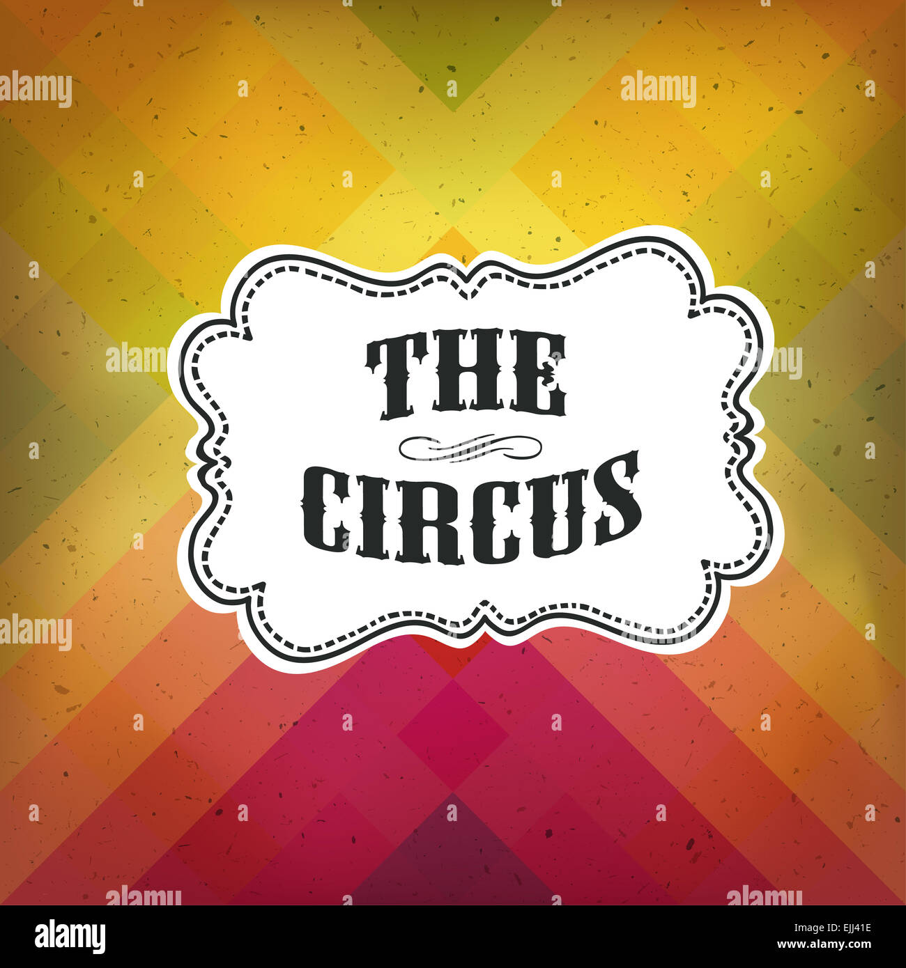 Circus Abstract Poster with Colored Rhombus Stock Photo - Alamy