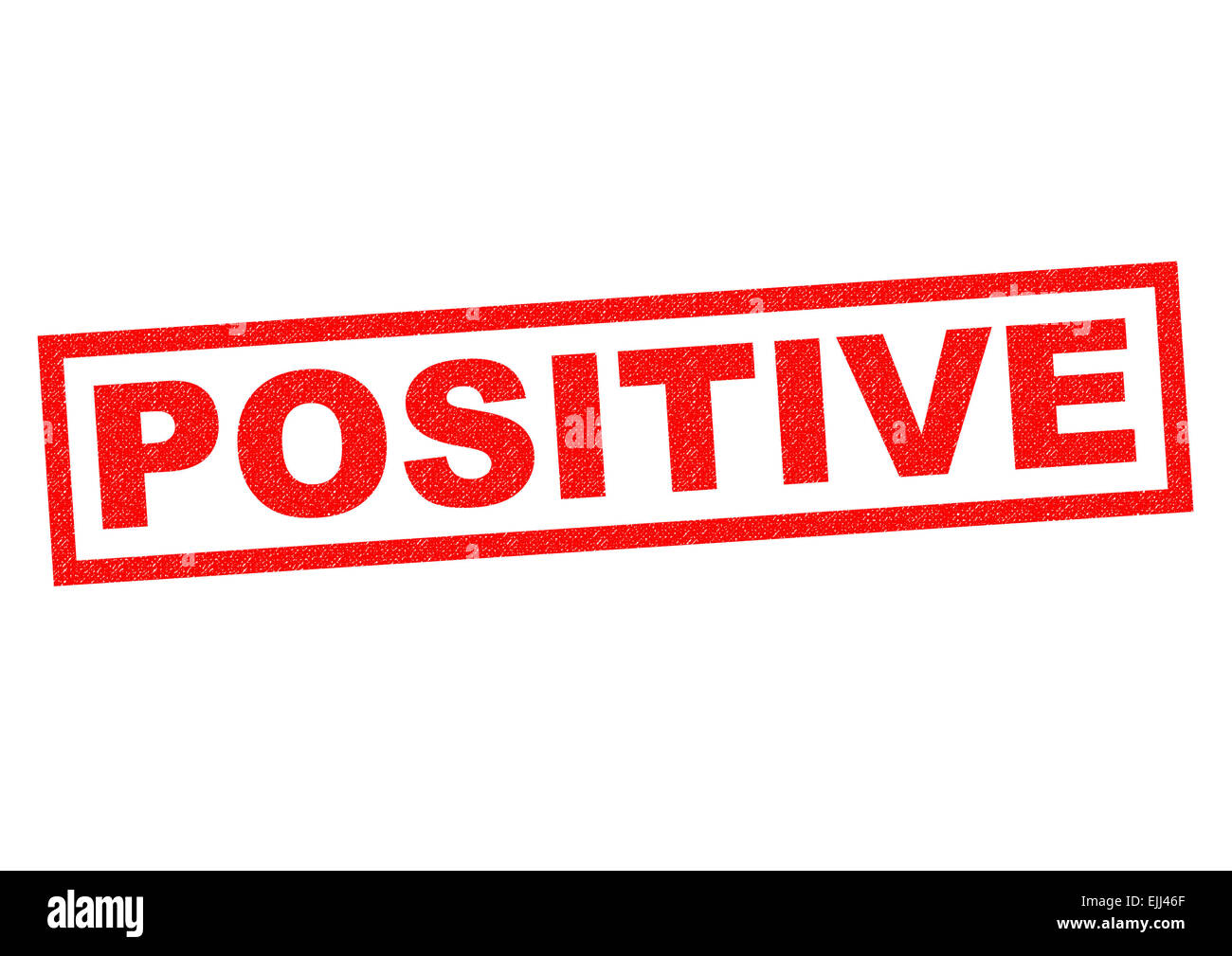 POSITIVE red Rubber Stamp over a white background Stock Photo - Alamy