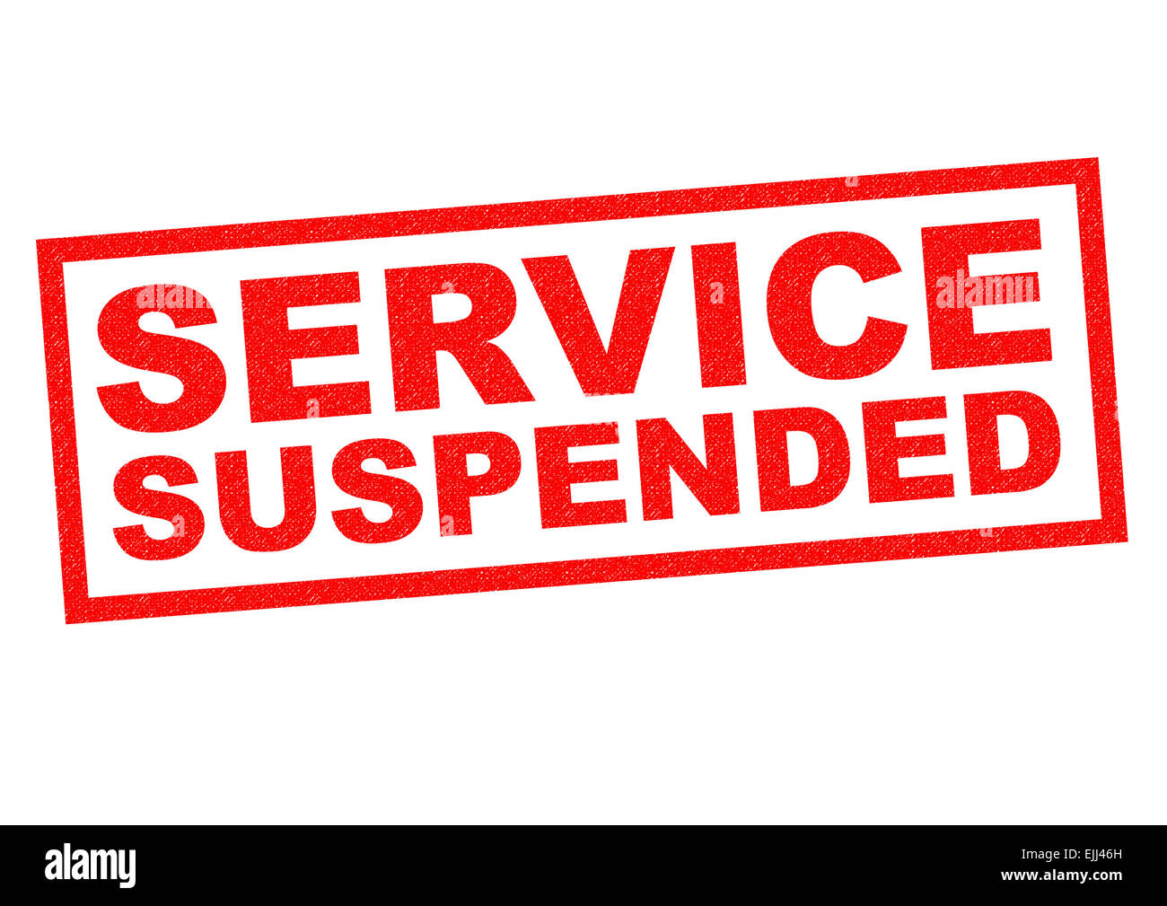 Service suspended Cut Out Stock Images & Pictures - Alamy