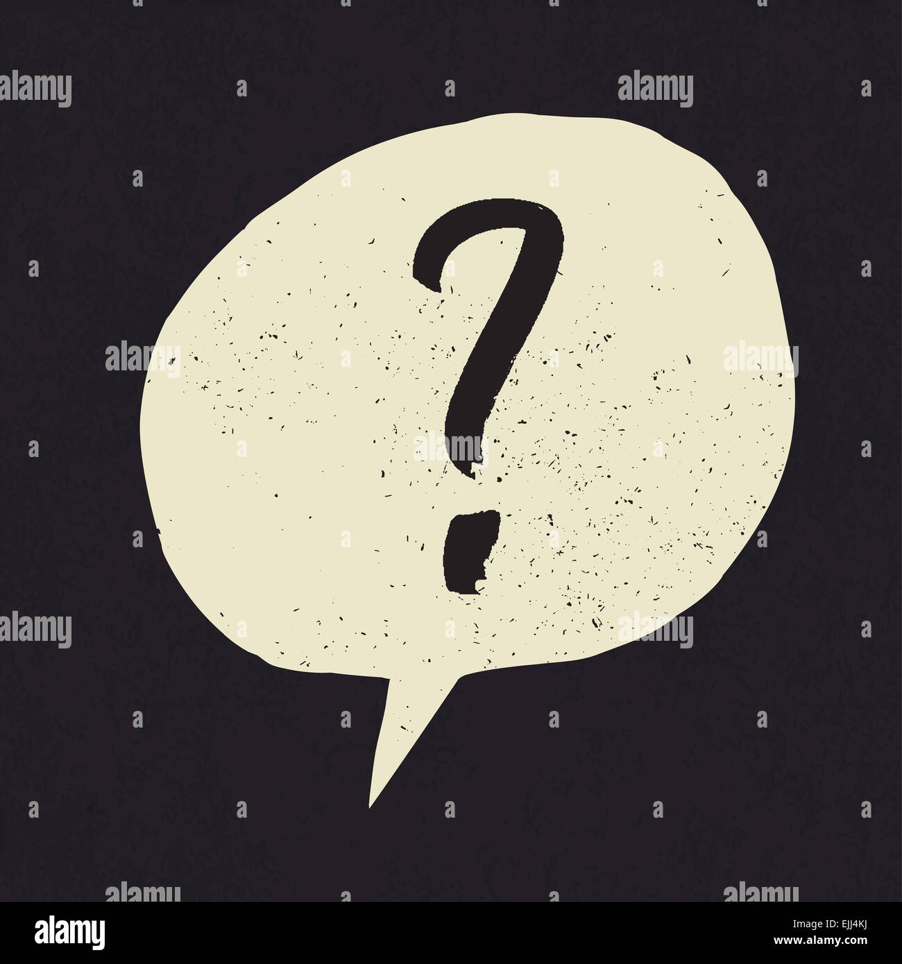 Question mark. Grunge styled Stock Photo - Alamy