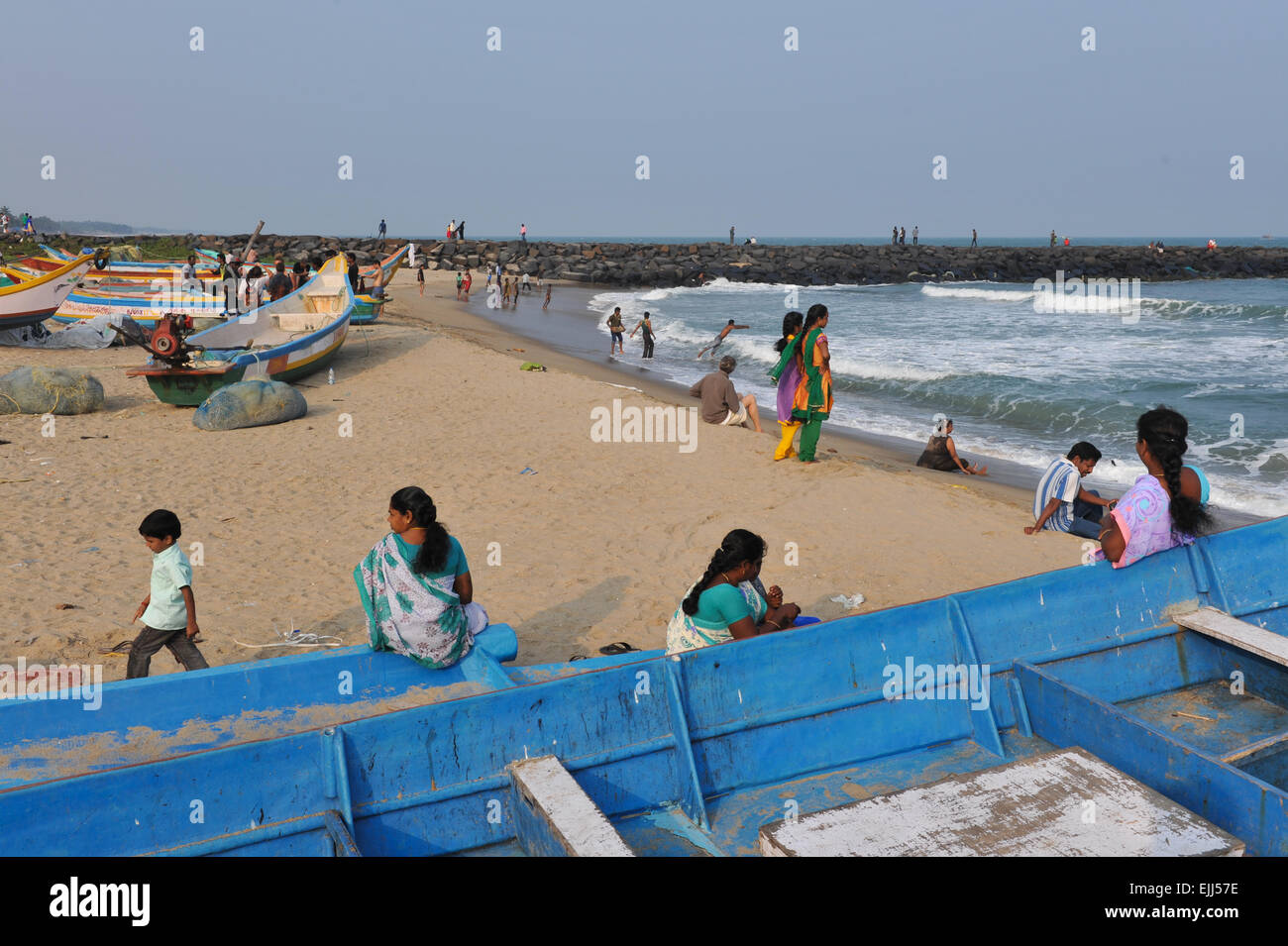 Serenity beach puducherry hi-res stock photography and images - Alamy