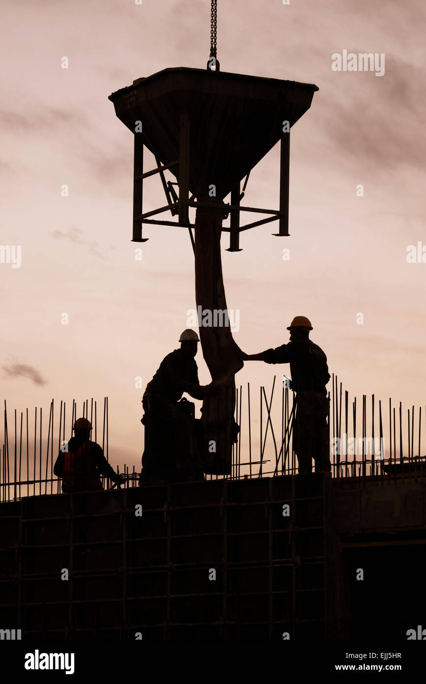 Builders in a construction site in West Jerusalem Israel Stock Photo ...