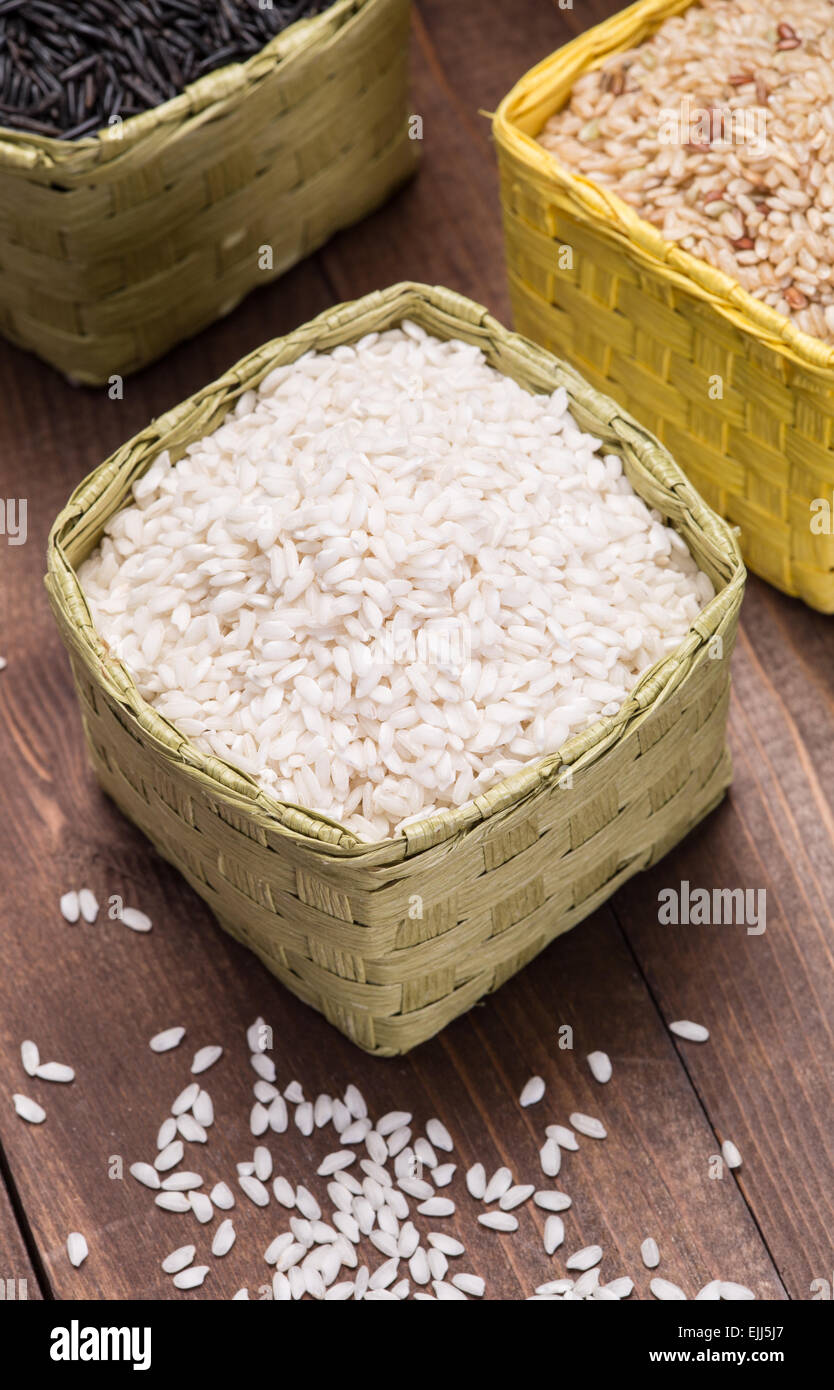 rice in baskets Stock Photo - Alamy