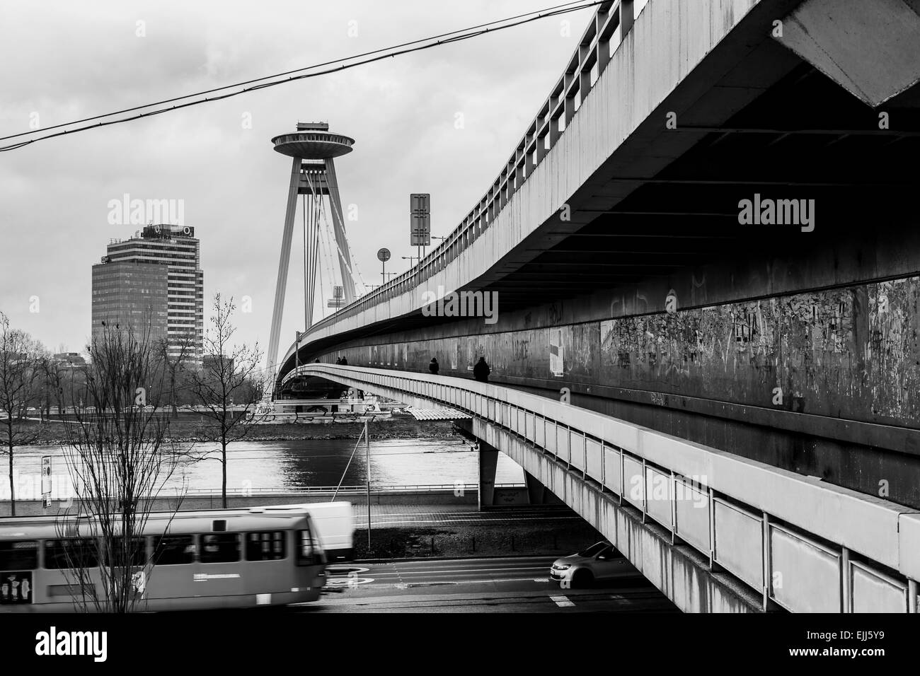 Ufo Bridge Black and White Stock Photos & Images - Alamy