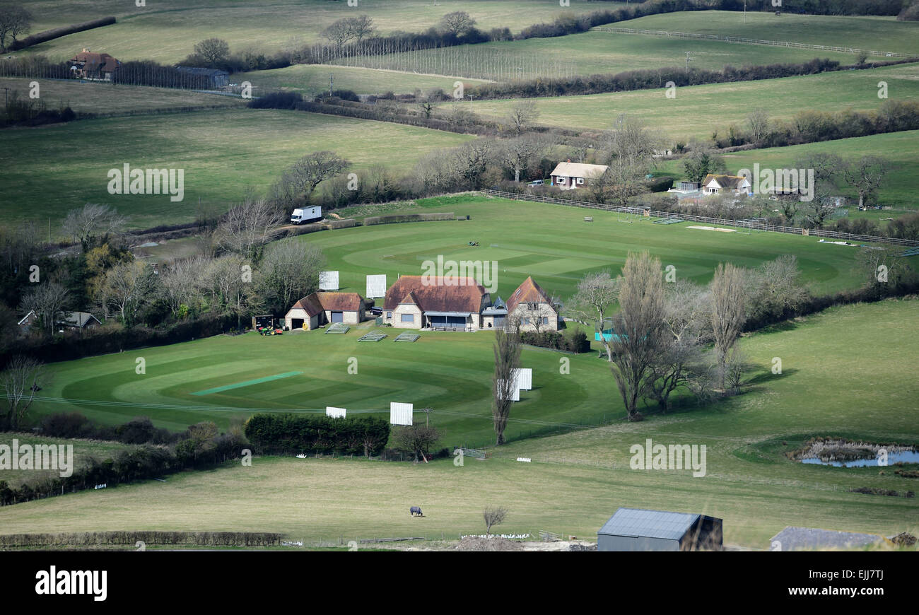 Brighton England UK - View overlooking the village of Fulking and ...