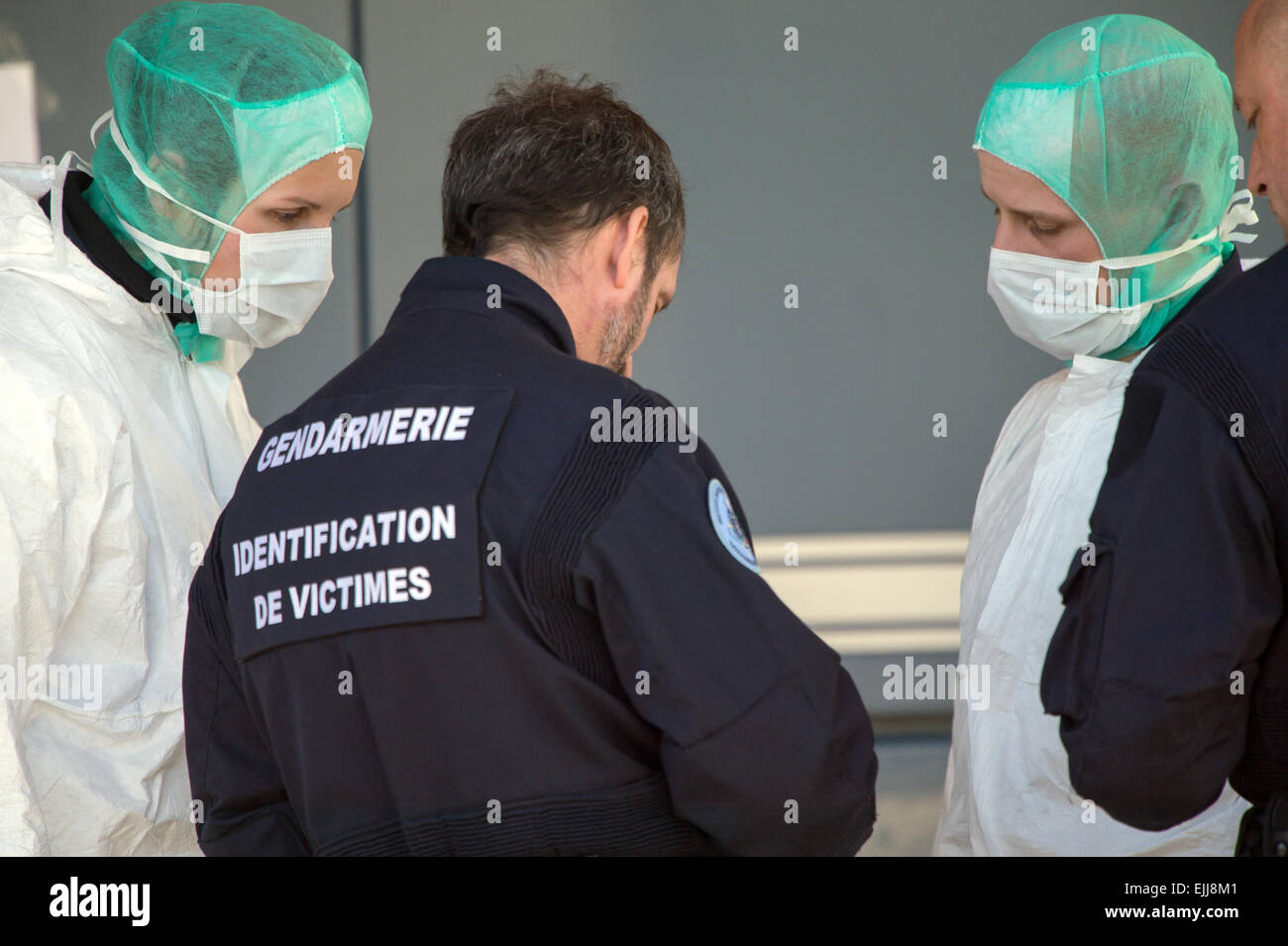 A man with the lettering "Gendarmerie - Identification de Victimes ...