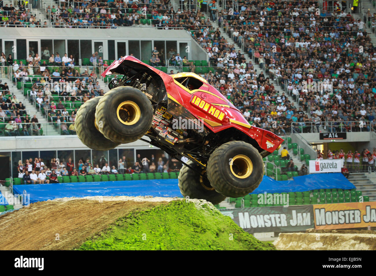 Monster Jam show in Wroclaw, Poland on October 1st 2011 Stock Photo - Alamy