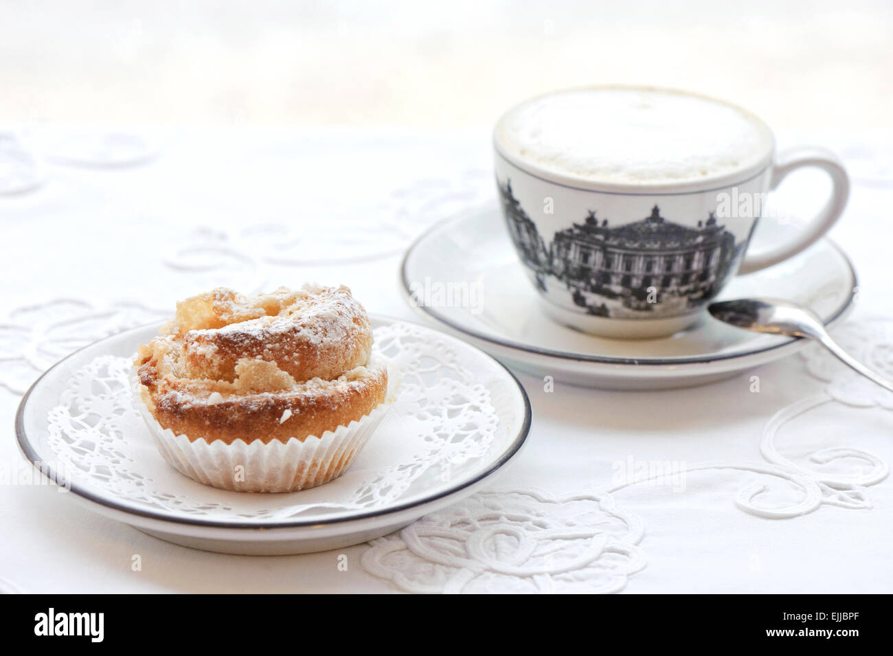 Coffee and pastry Stock Photo - Alamy