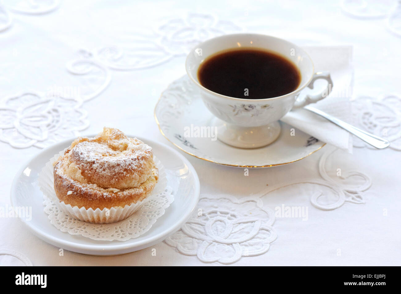 Tea and pastry Stock Photo - Alamy