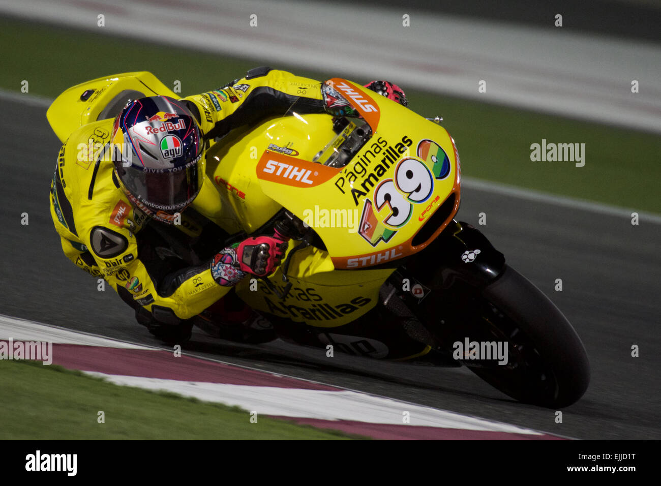 Losail, Doha. 27th Mar, 2015. Luis Salom during the final free practice ...