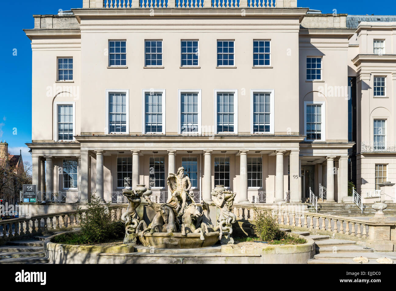 The Neptune Fountain in Cheltenham is a local landmark modeled on the ...