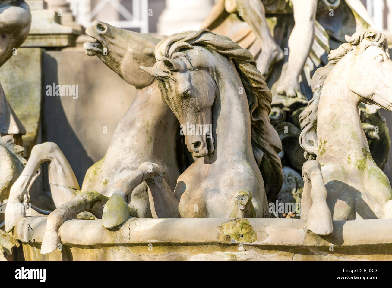 The Neptune Fountain in Cheltenham is a local landmark modeled on the ...