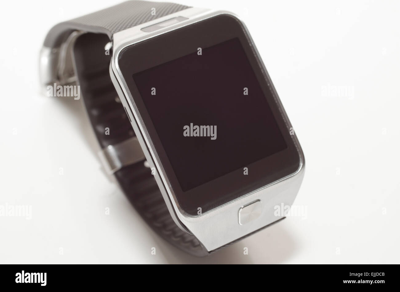 Black SmartWatch isolated on white background Stock Photo - Alamy