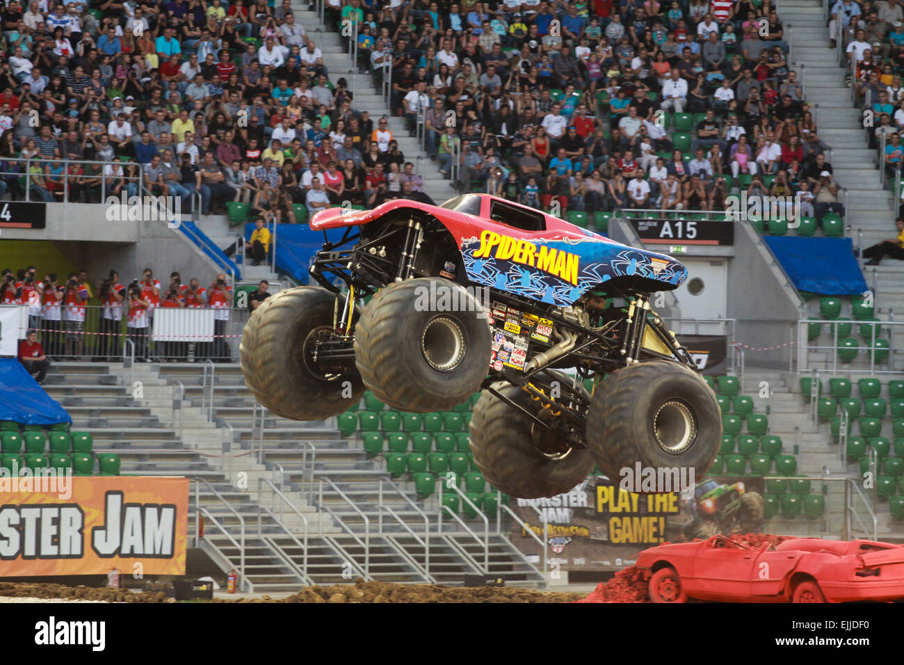Man and monster truck hi-res stock photography and images - Alamy