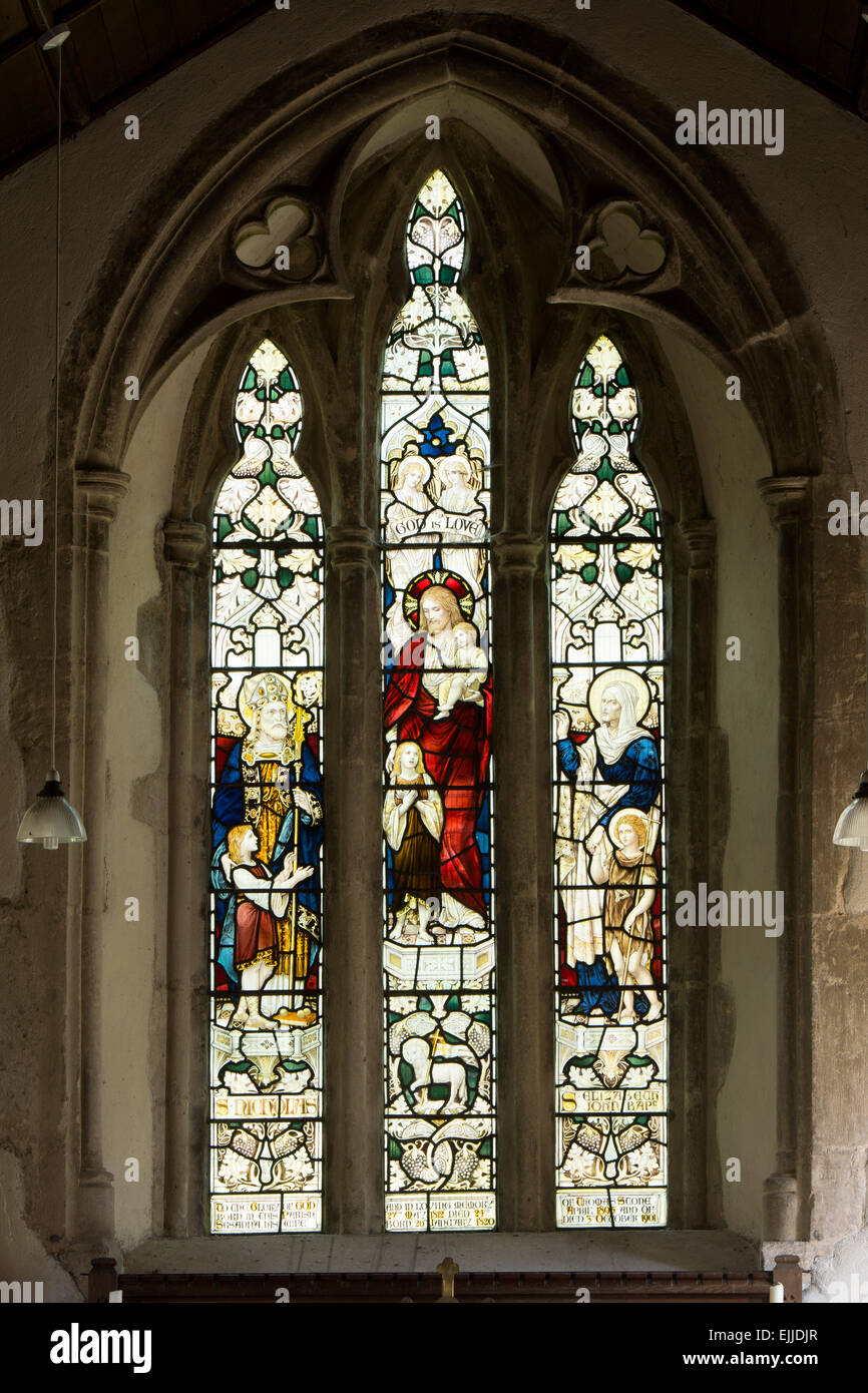 The East Window, St. Nicholas Church, Piddington, Oxfordshire, England ...