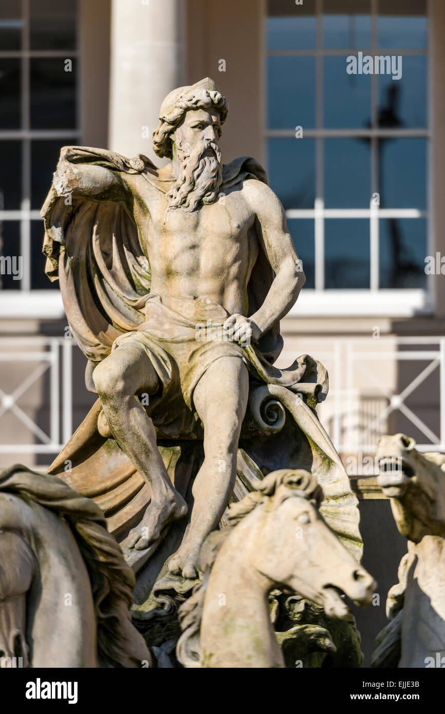 The Neptune Fountain in Cheltenham is a local landmark modeled on the ...