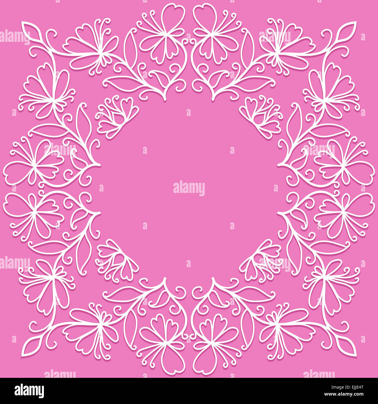 vector doodle pattern of spirals, swirls and flowers Stock Photo - Alamy