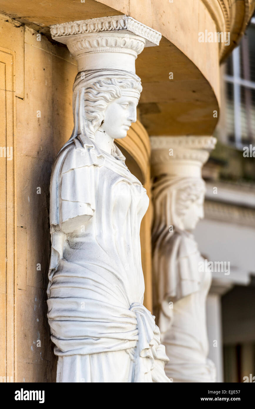 The Caryatids are columns sculpted like armless ladies that support the ...