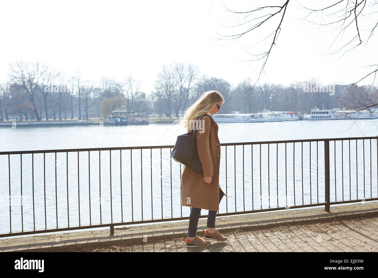 Backlit sun woman face hi-res stock photography and images - Alamy
