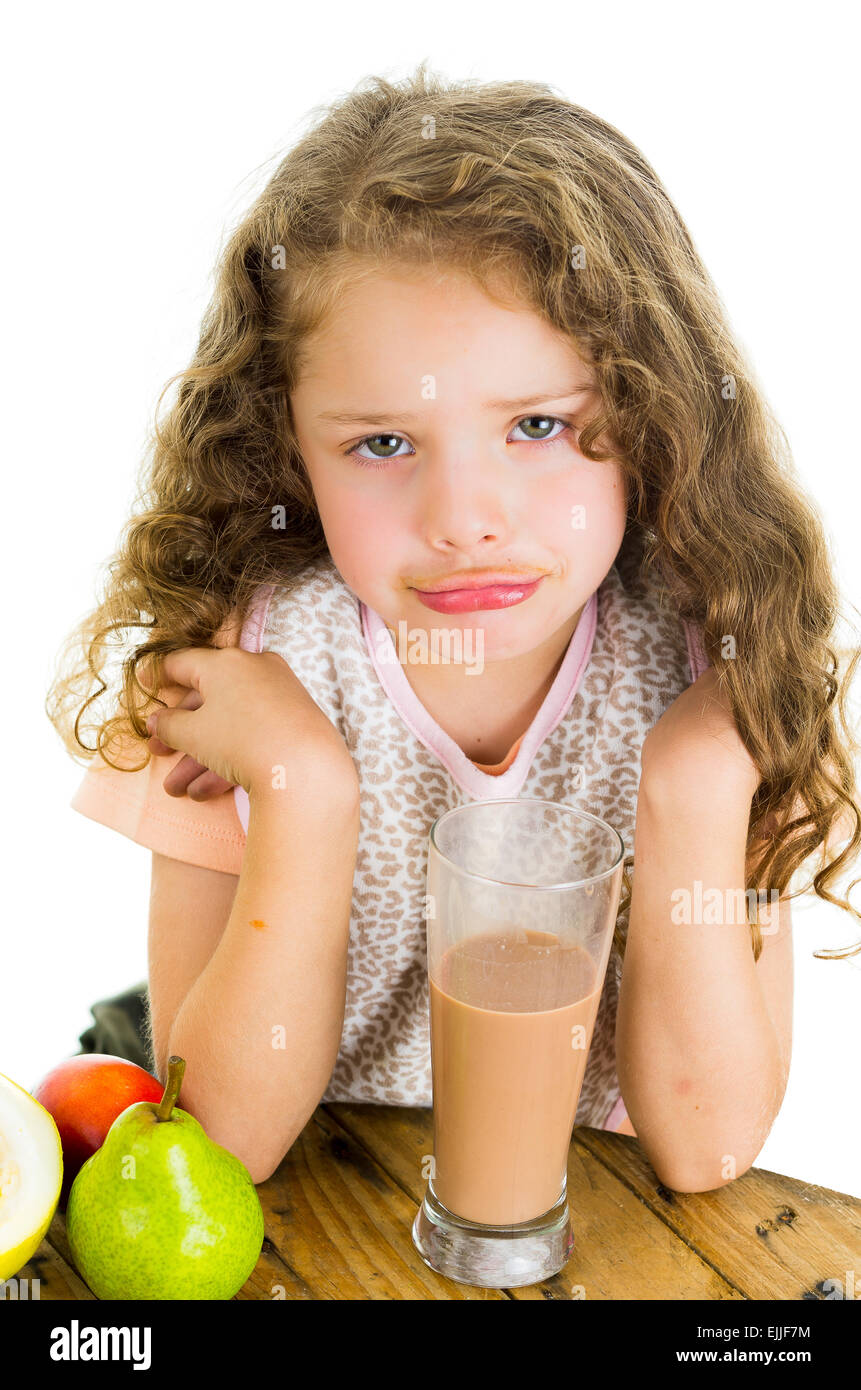 Sad child face milk hi-res stock photography and images - Alamy