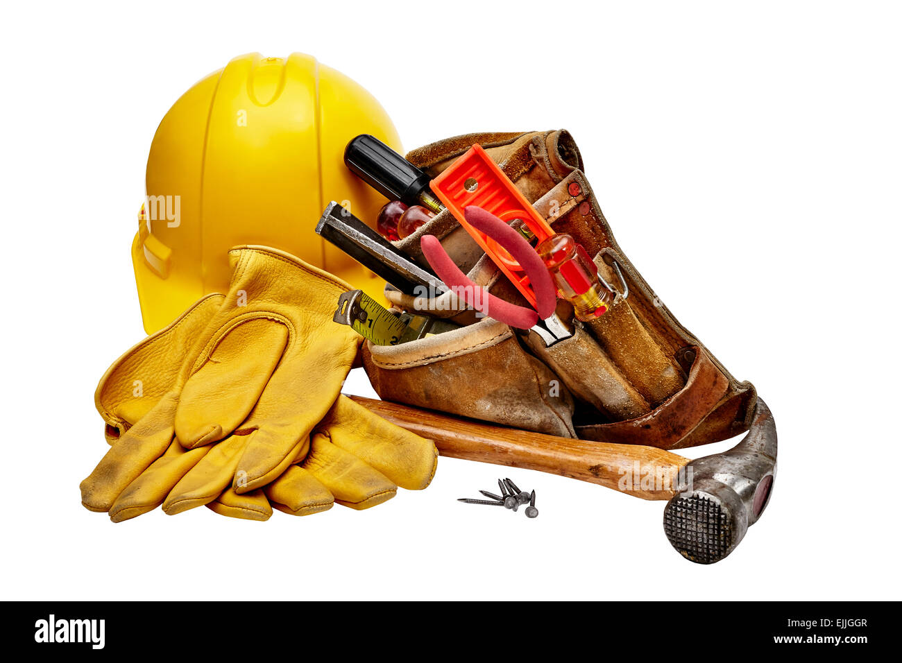 Safety helmet level tape Cut Out Stock Images & Pictures - Alamy
