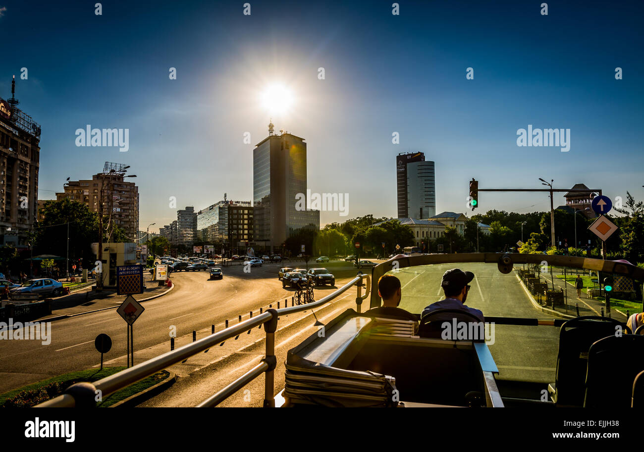Bucharest city bus tour hi-res stock photography and images - Alamy