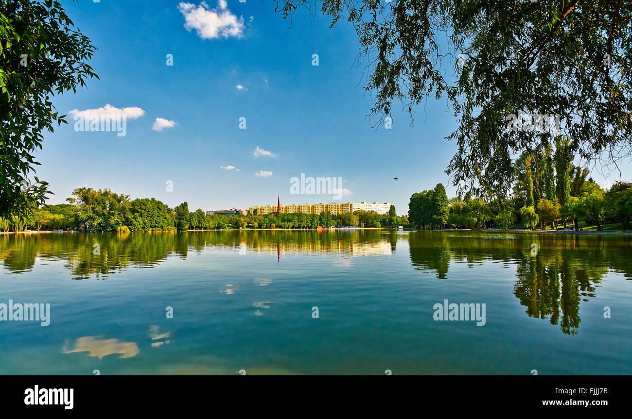 Titan Park Lake in Bucharest, Romania Stock Photo - Alamy