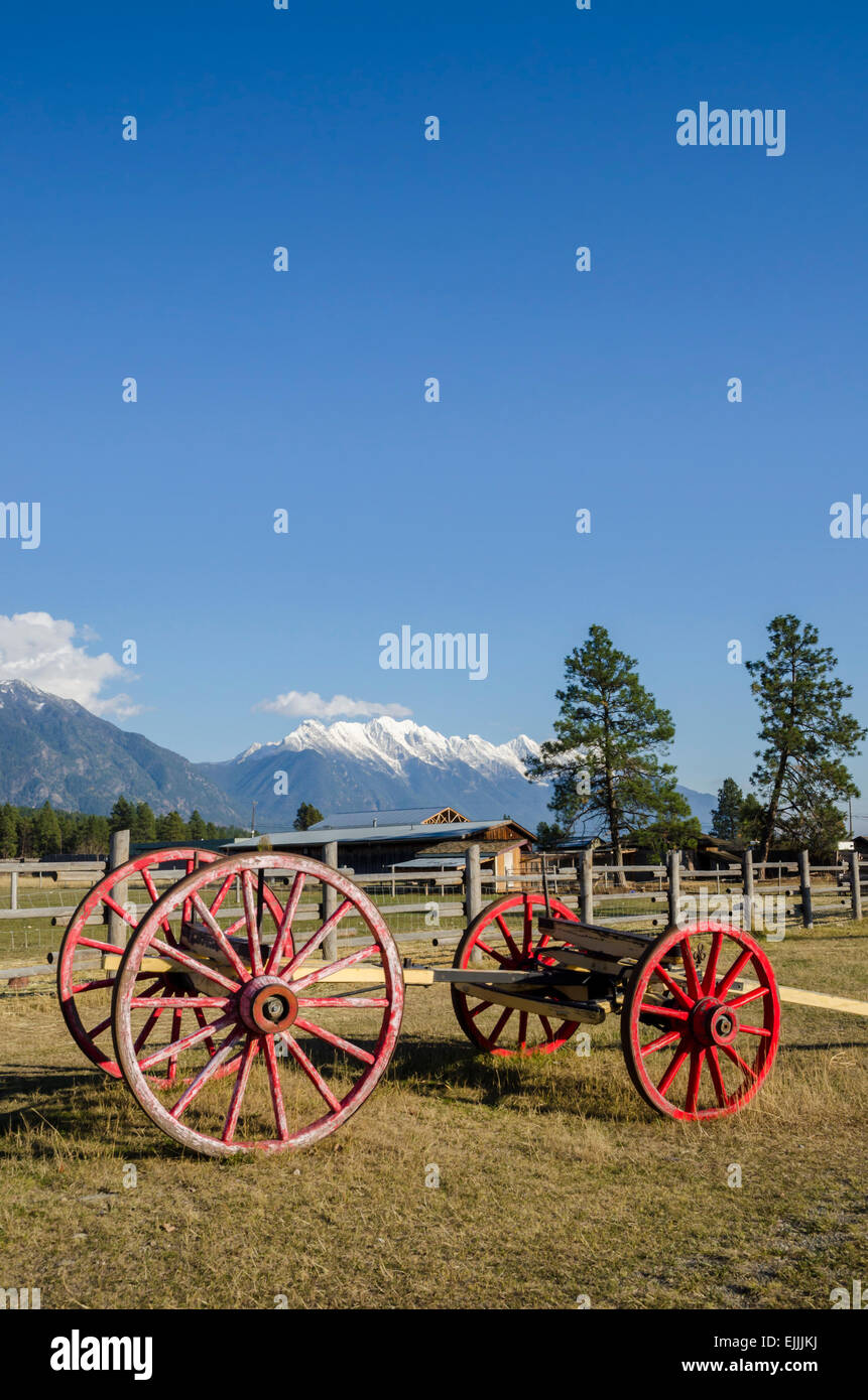 Fort steele heritage town old west wagon hi-res stock photography and ...