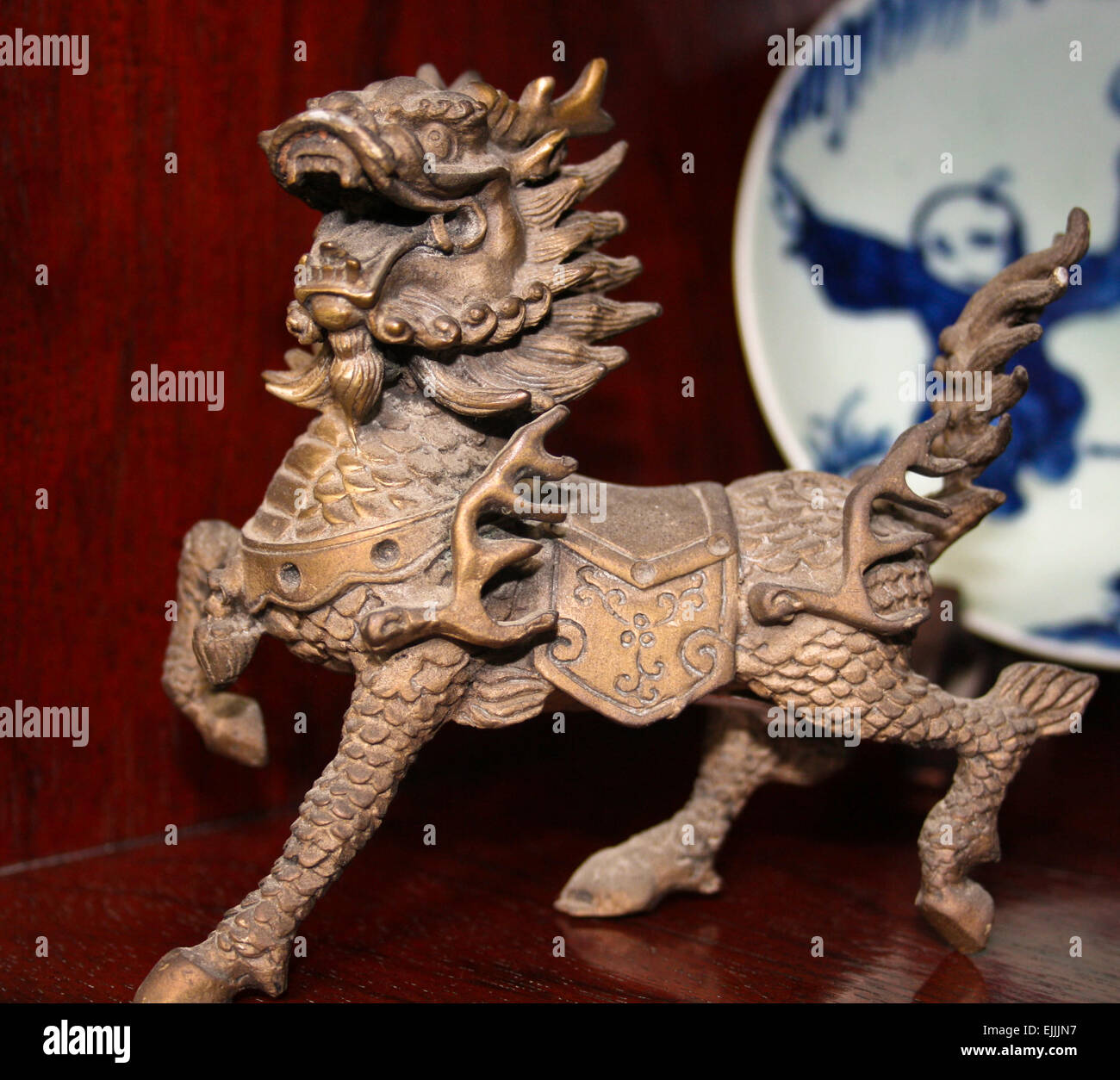 ancient figure - the religious attribute of Chinese king Stock Photo ...