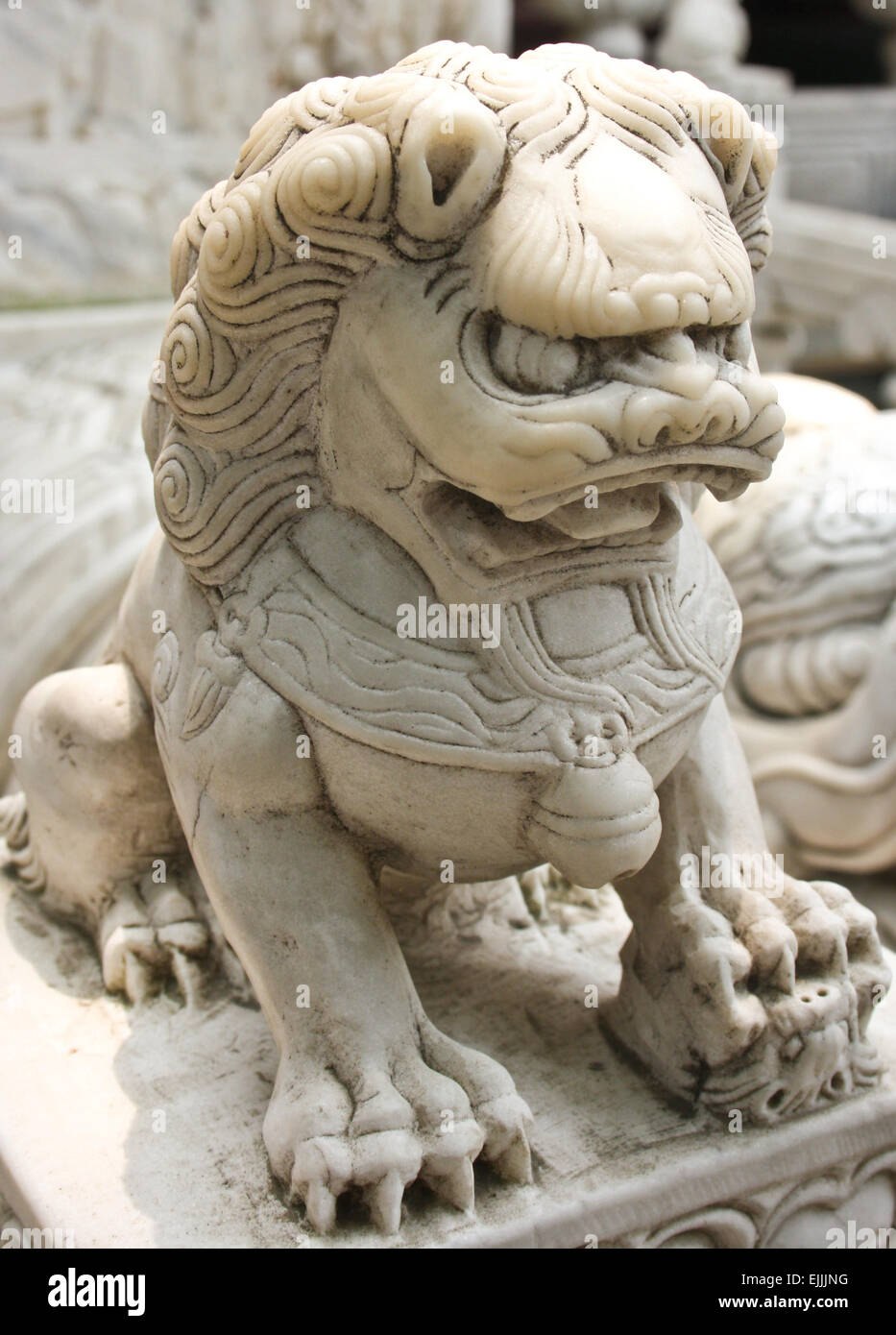 image of a mythical animal in the Chinese temple Stock Photo - Alamy