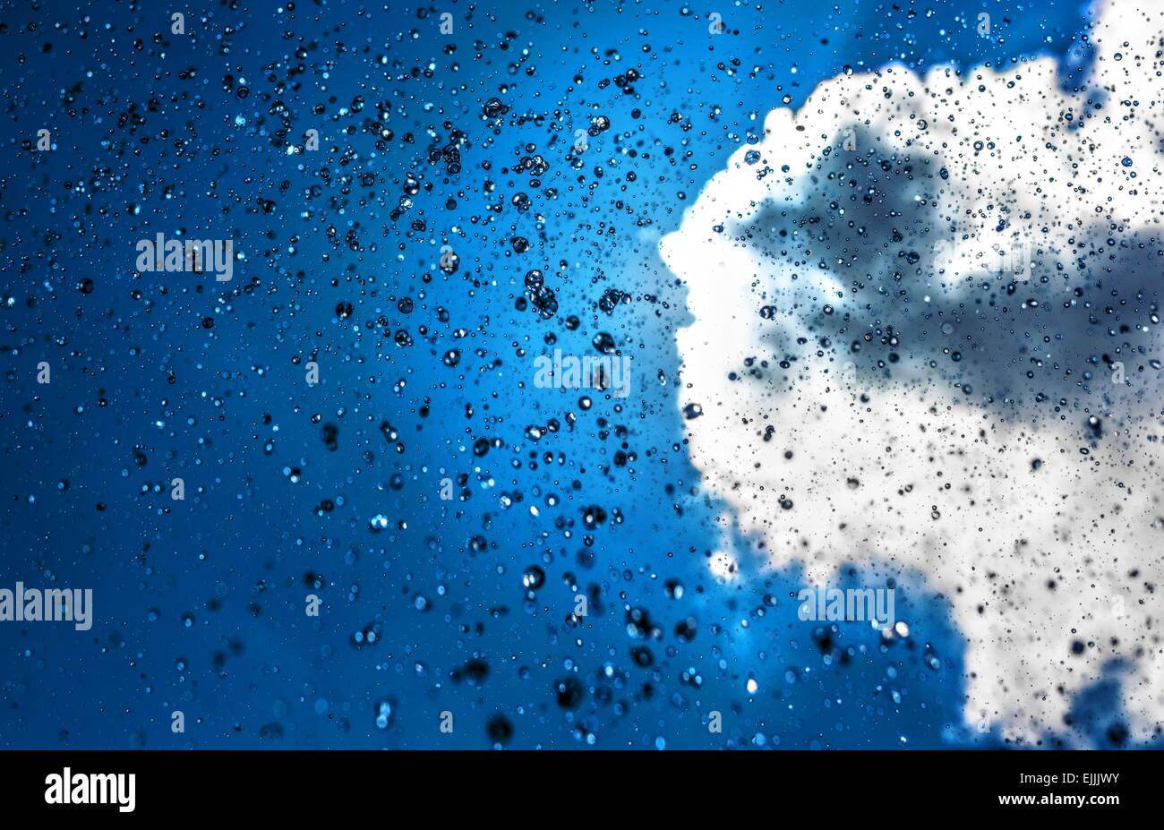 Rain drops and sunny weather Stock Photo - Alamy