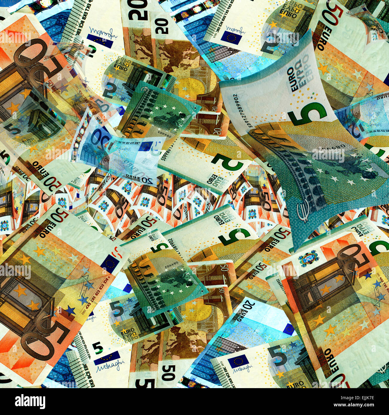 Money background with many euro banknotes Stock Photo - Alamy
