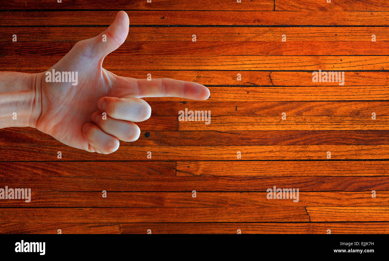 Hand with index finger pointing Stock Photo - Alamy
