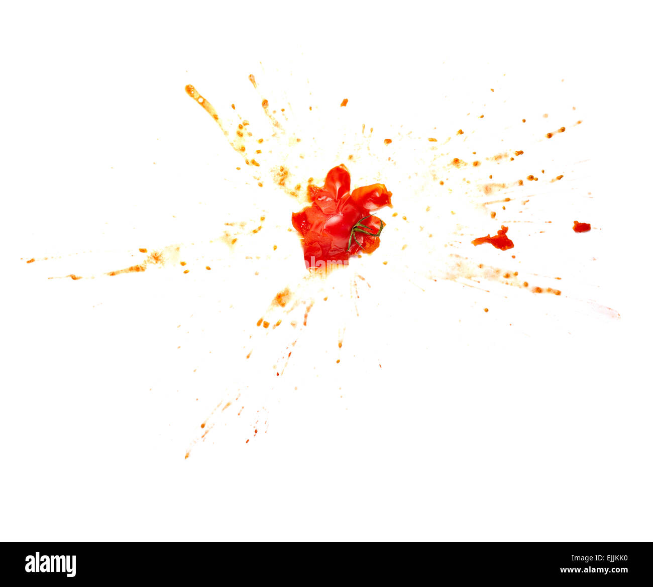 Splattered tomato Cut Out Stock Images & Pictures - Alamy