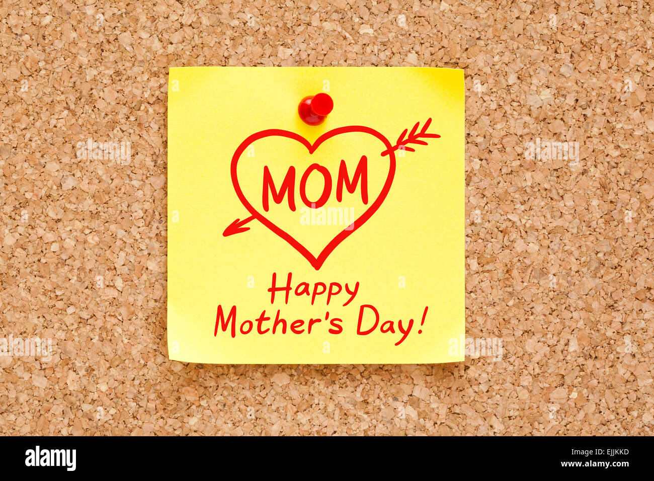 Happy mothers day sticky note hi-res stock photography and images - Alamy