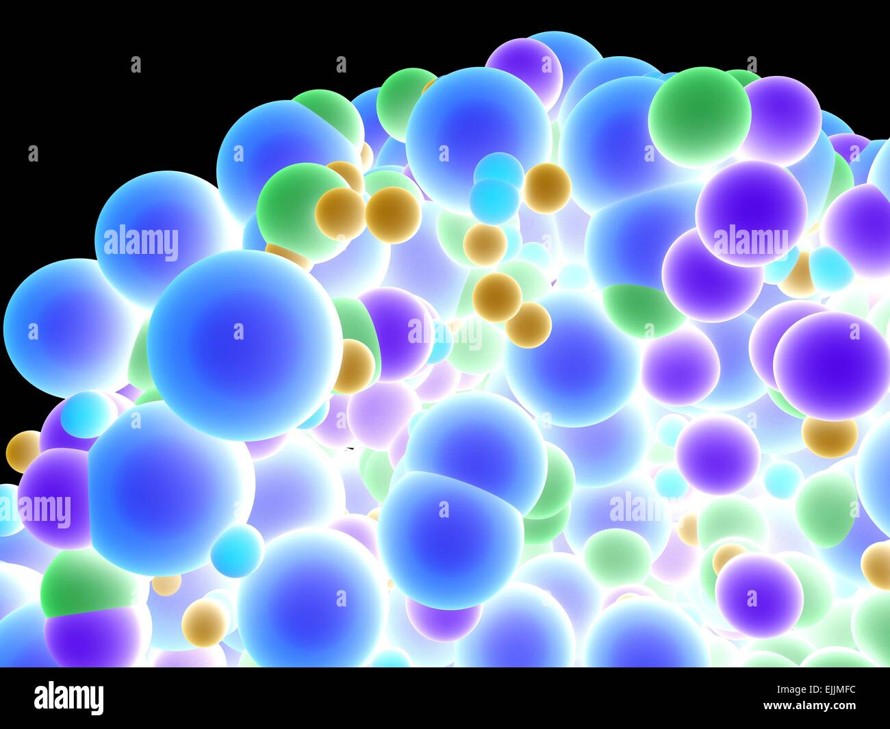 Abstract molecule, computer artwork Stock Photo - Alamy