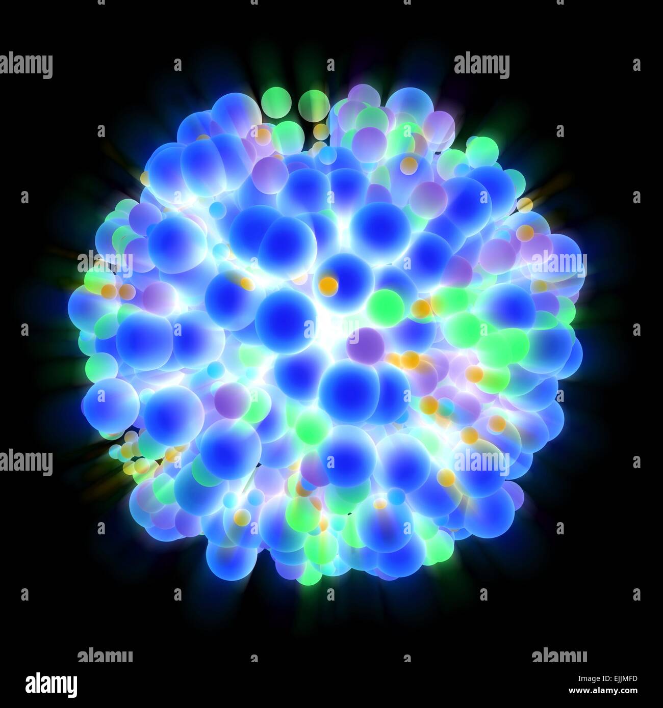 Abstract molecule, computer artwork Stock Photo - Alamy