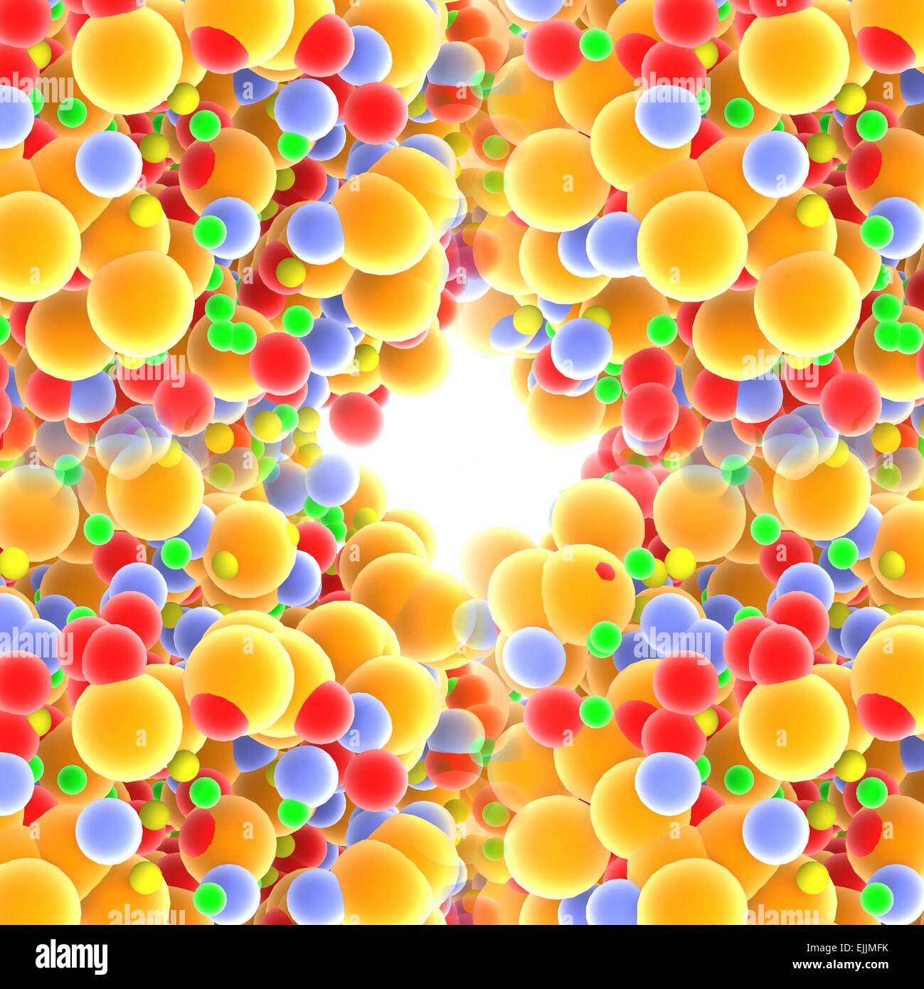 Abstract molecule, computer artwork Stock Photo - Alamy