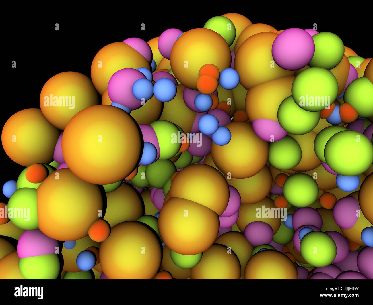 Abstract molecule, computer artwork Stock Photo - Alamy
